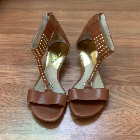 Michael Kors | Shoes | Michael Kors Open Sandel Small Heel | Poshmark